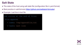 Introduction to SaltStack (An Event-Based Configuration Management) | PPT