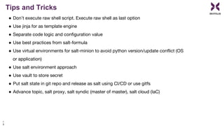 Introduction to SaltStack (An Event-Based Configuration Management) | PPT