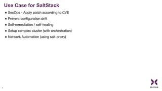Introduction to SaltStack (An Event-Based Configuration Management) | PPT