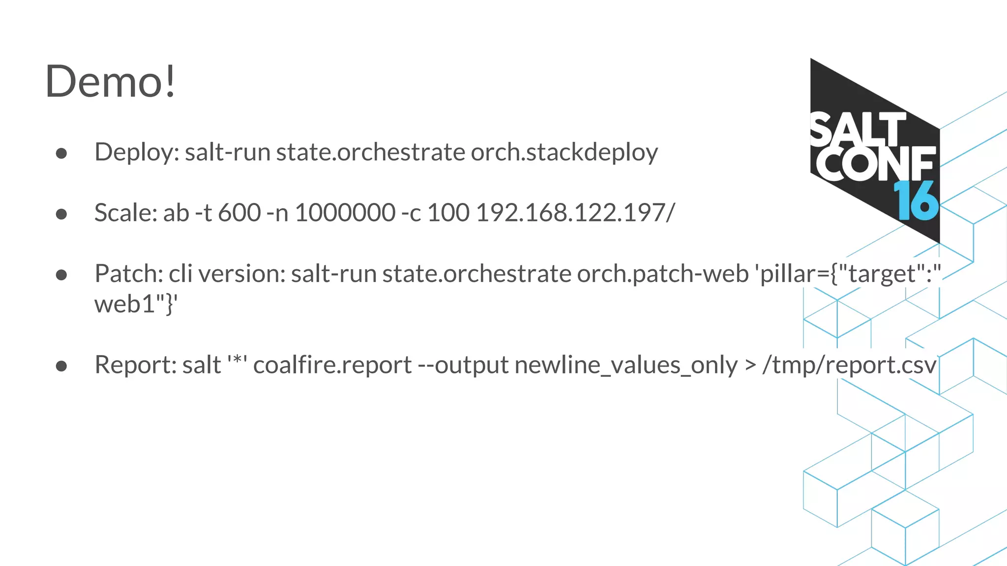 Using SaltStack to DevOps the enterprise | PPT