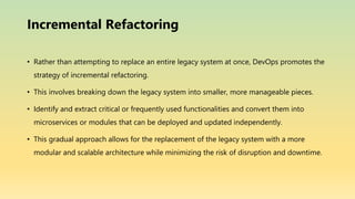 DevOps in Legacy Systems Modernizing Outdated Infrastructure with DevOps Practices.pptx | Web ...