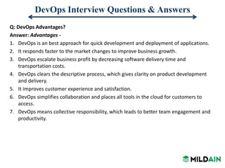 Dev ops interview questions & answers | PPTX