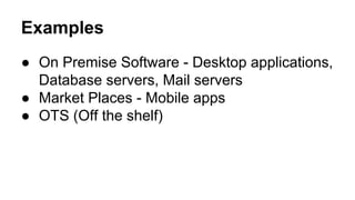 Devops in the non saas world | PPT