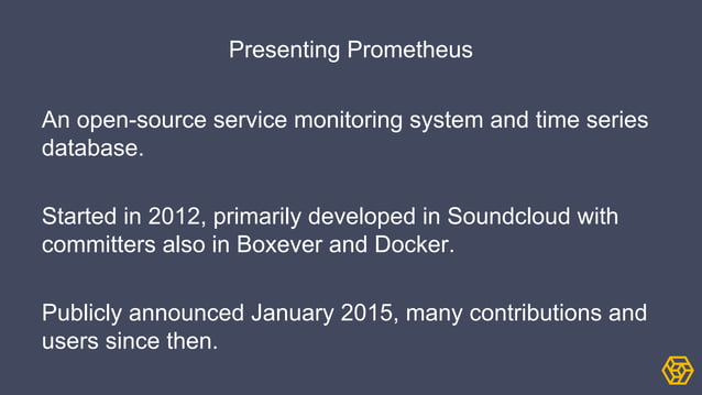 Systems Monitoring with Prometheus (Devops Ireland April 2015) | PDF | Databases | Computer ...