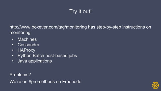 Systems Monitoring With Prometheus Devops Ireland April 2015 Pdf Databases Computer