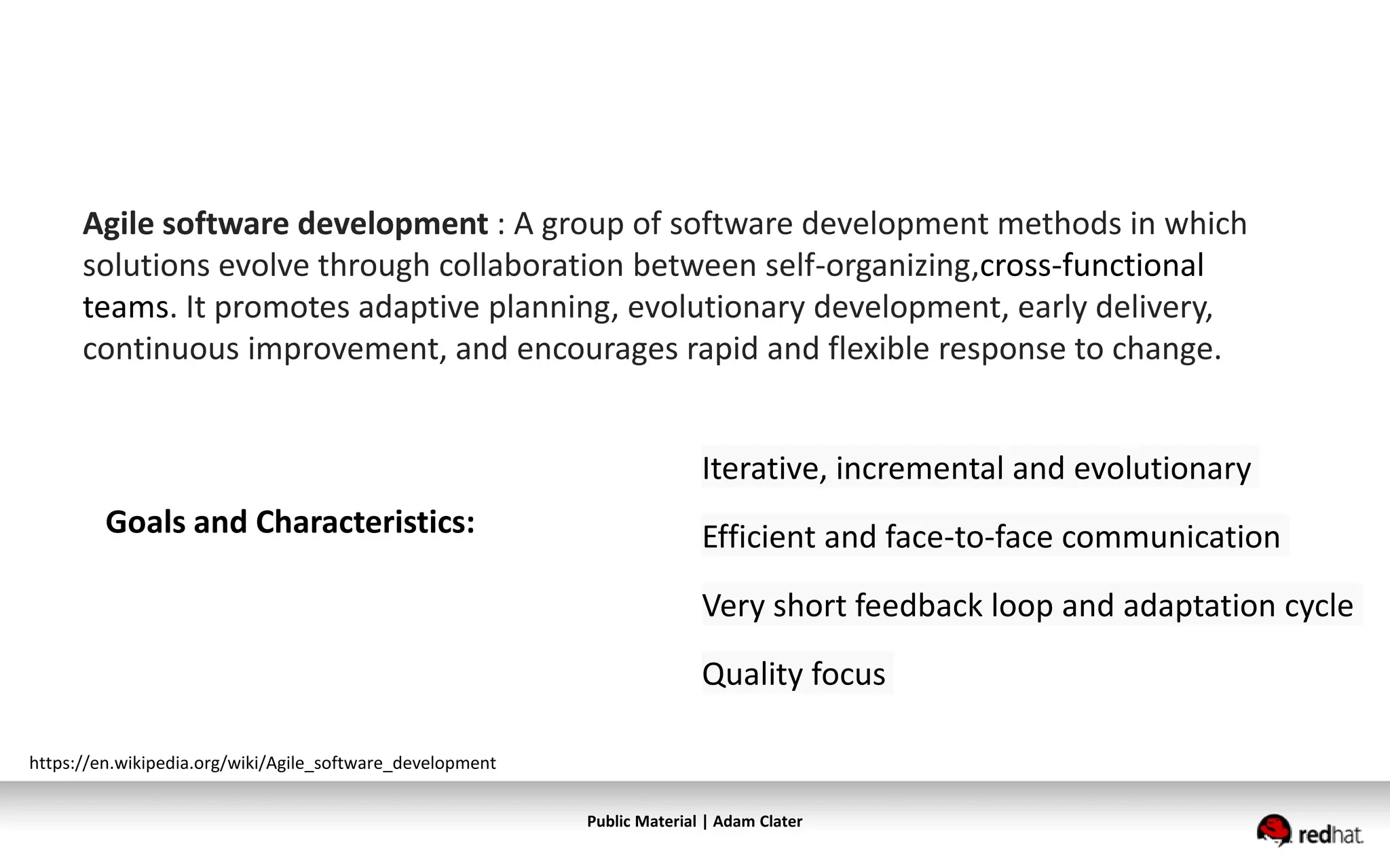 Lightning Talk: Dev/Ops, Kaizen (lean) meets Agile Development | PPT