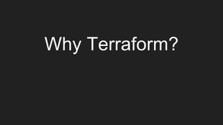 IaC and Immutable Infrastructure with Terraform, Сергей Марченко | PPT