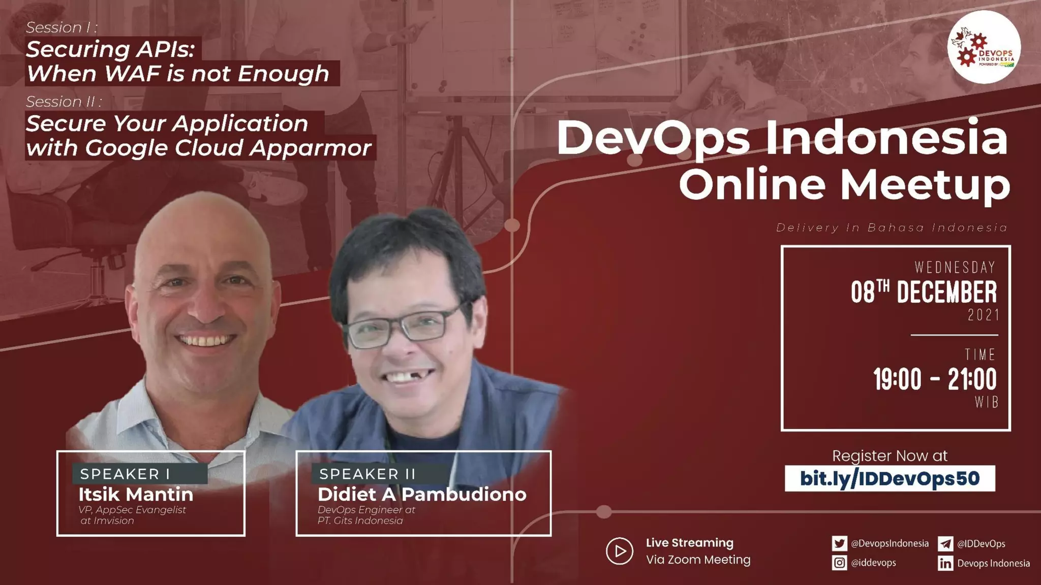 DevOps Meetup 50 : Securing your Application - Announcement | PPT