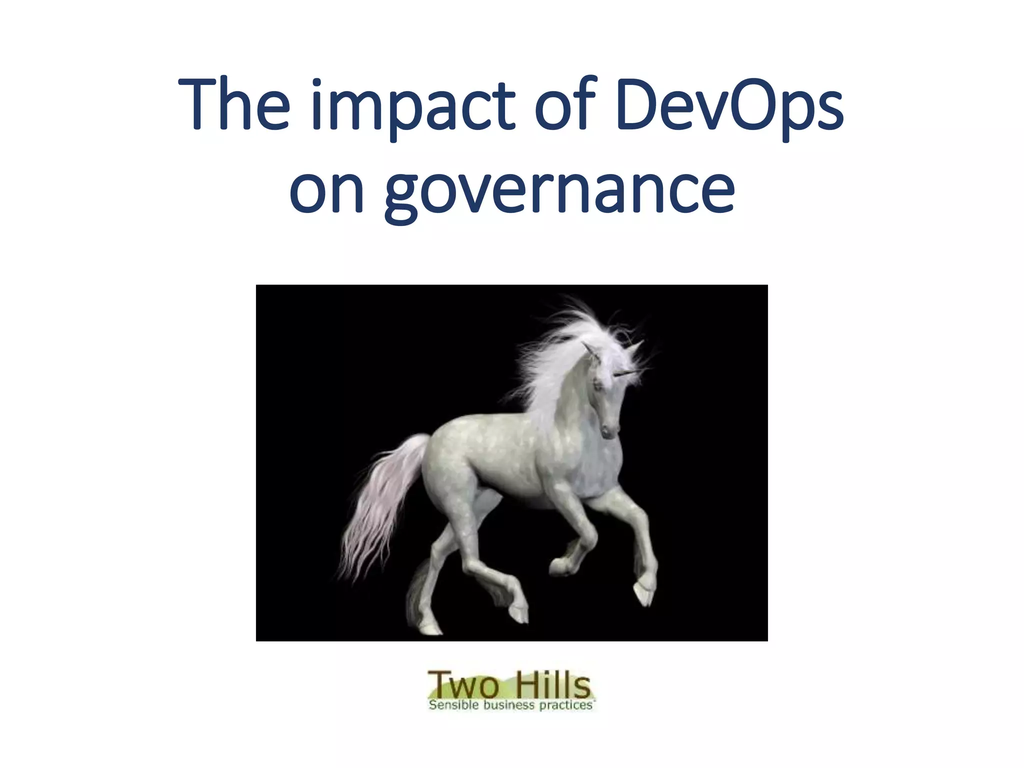 Impact of DevOps on governance | PPTX