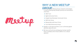DevOps Torino Meetup Group Kickoff Meeting - Why a meetup group on ...