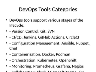 DevOps_Methodology_and_Tools for sharing | PPTX