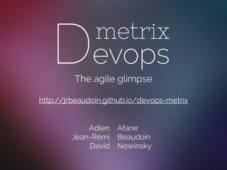Devops metrix | PPT