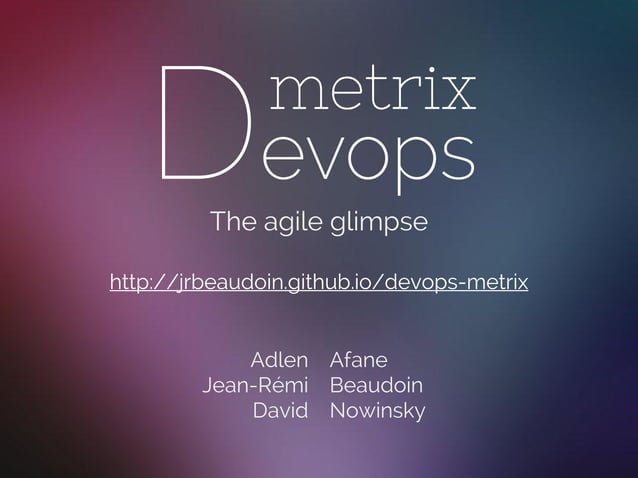 Devops metrix | PPT