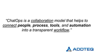 ChatOps, Automation & Agile | PPT