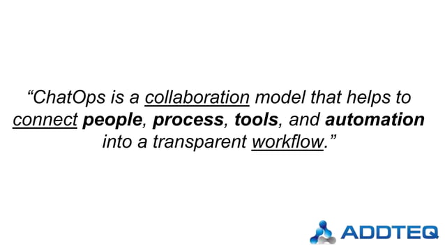 ChatOps, Automation & Agile | PPTX