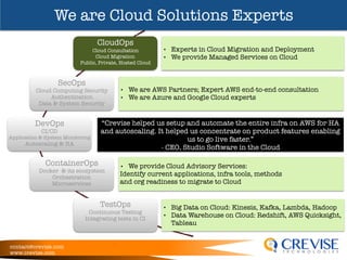 DevOps at Crevise Technologies | PDF | Cloud Computing | Internet