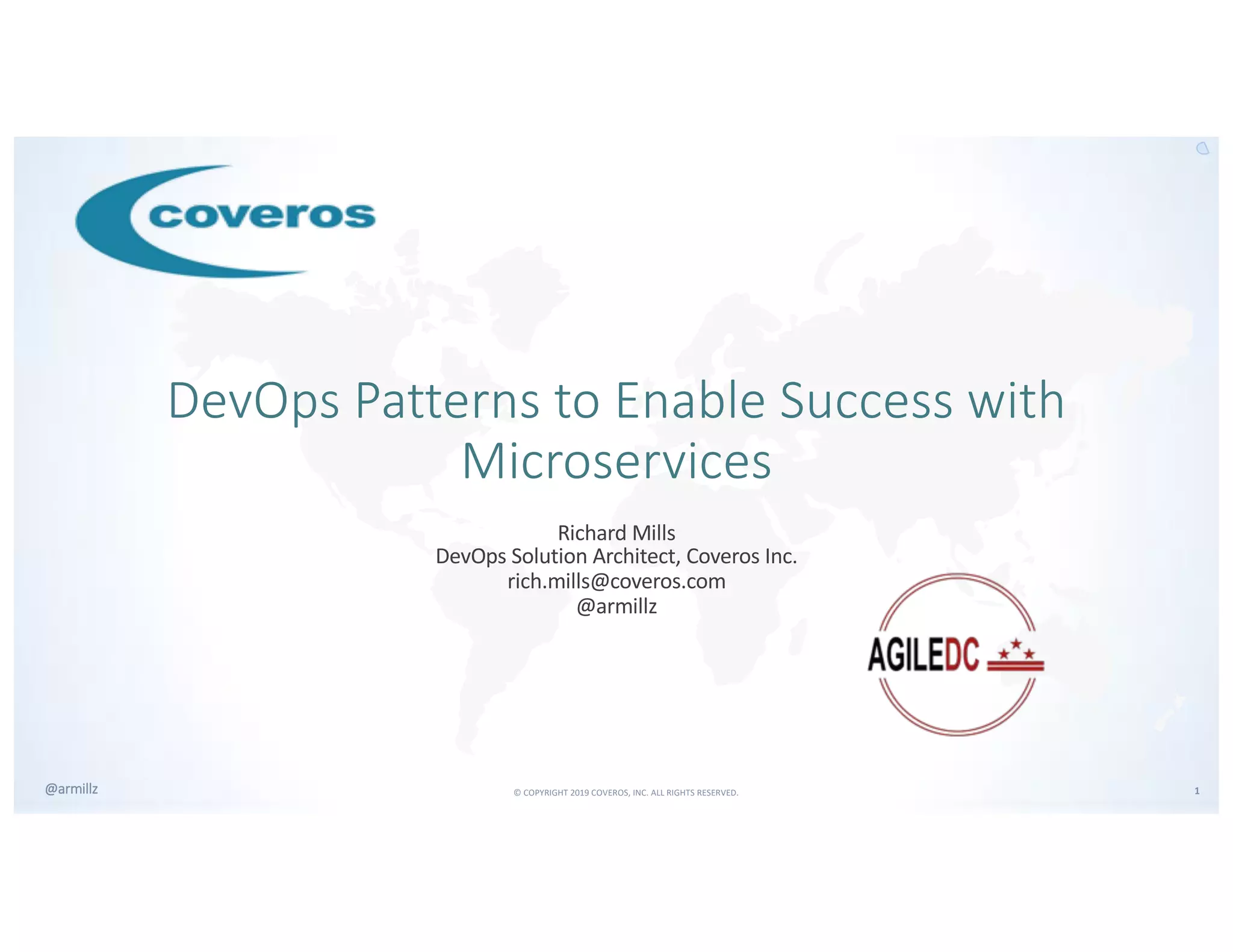 DevOps Patterns to Enable Success in Microservices | PPT