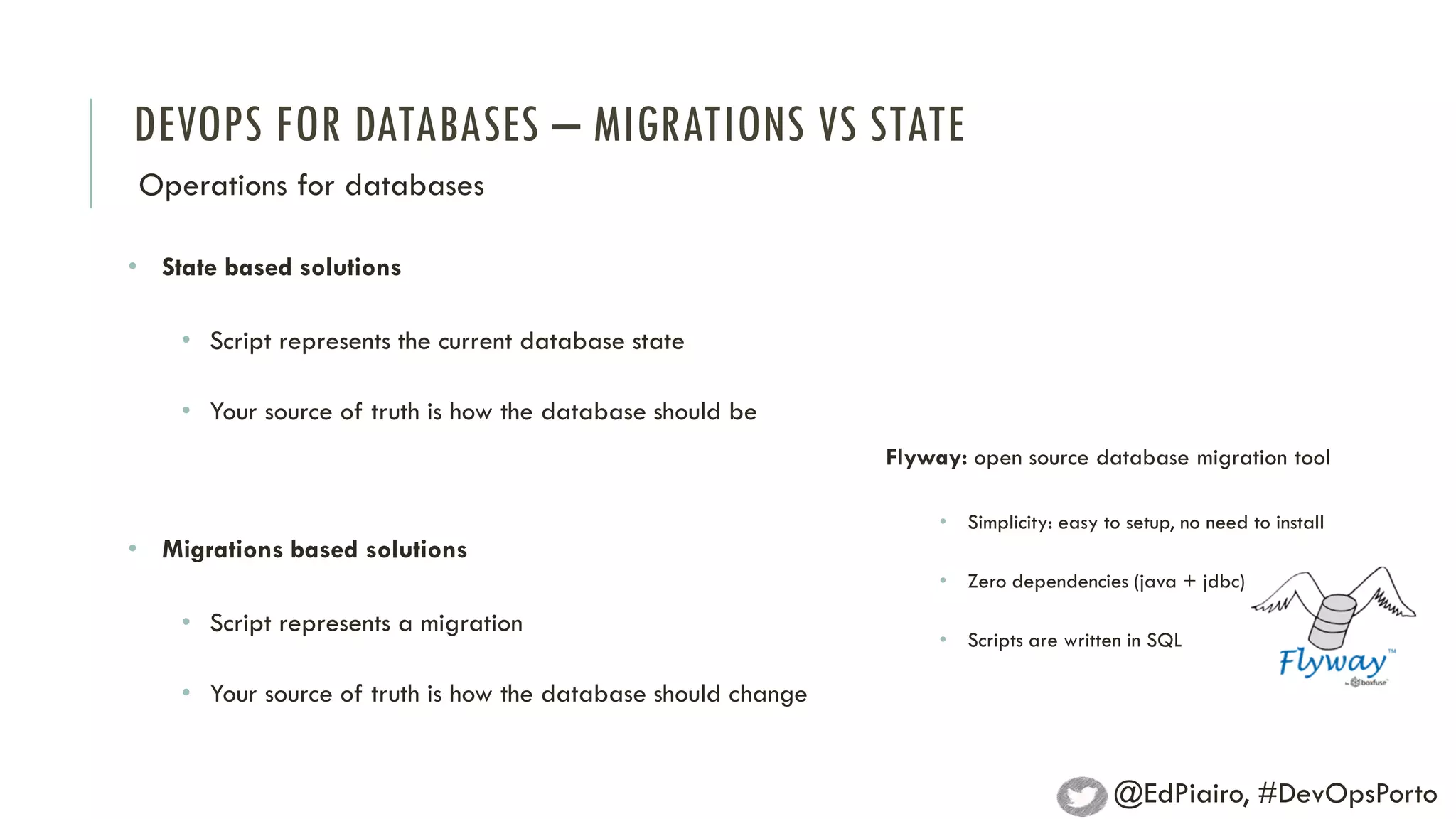 Operations for databases: the agile/devops journey | PPT