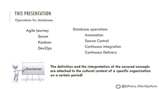 Operations for databases: the agile/devops journey | PPT