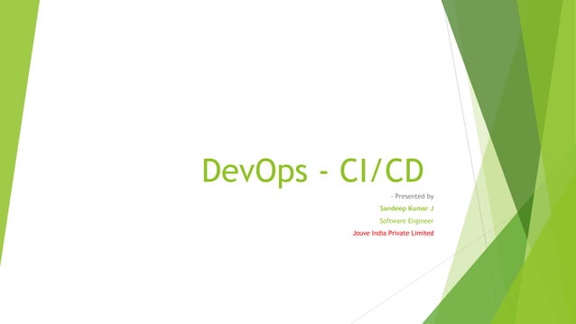 Devops Continuous Integration And Continuous Development Ppt