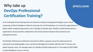DevOps Certification Training in Netherlands | SPOCLEARN | PPT