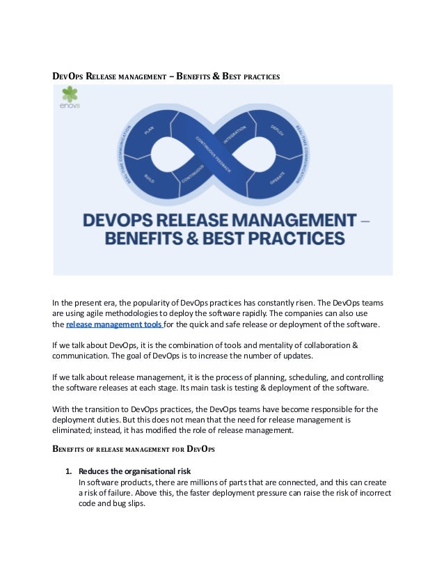 DevOps Release management – Benefits & Best practices.pdf