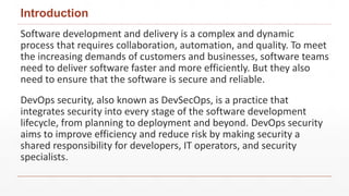DevOps Security: How to Secure Your Software Development and Delivery | PPTX