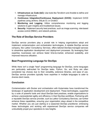 Harnessing Containerization and Orchestration in DevOps: A Deep Dive ...