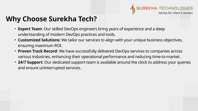 DevOps Services by Surekha Technologies. | PPTX