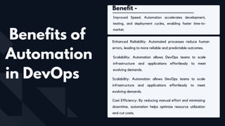 Role of automation in DevOps processes | DevOps Services Providers | PPT