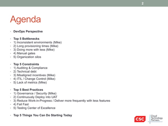 Top Devops bottlenecks, constraints and best practices | PPTX