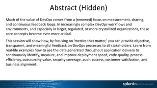 Data-Driven DevOps: Improve Velocity and Quality of Software Delivery with Metrics and Feedback ...