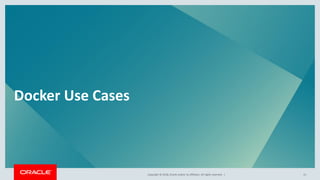 DevOps Supercharged with Docker on Exadata | PDF | Operating Systems | Computer Software and ...