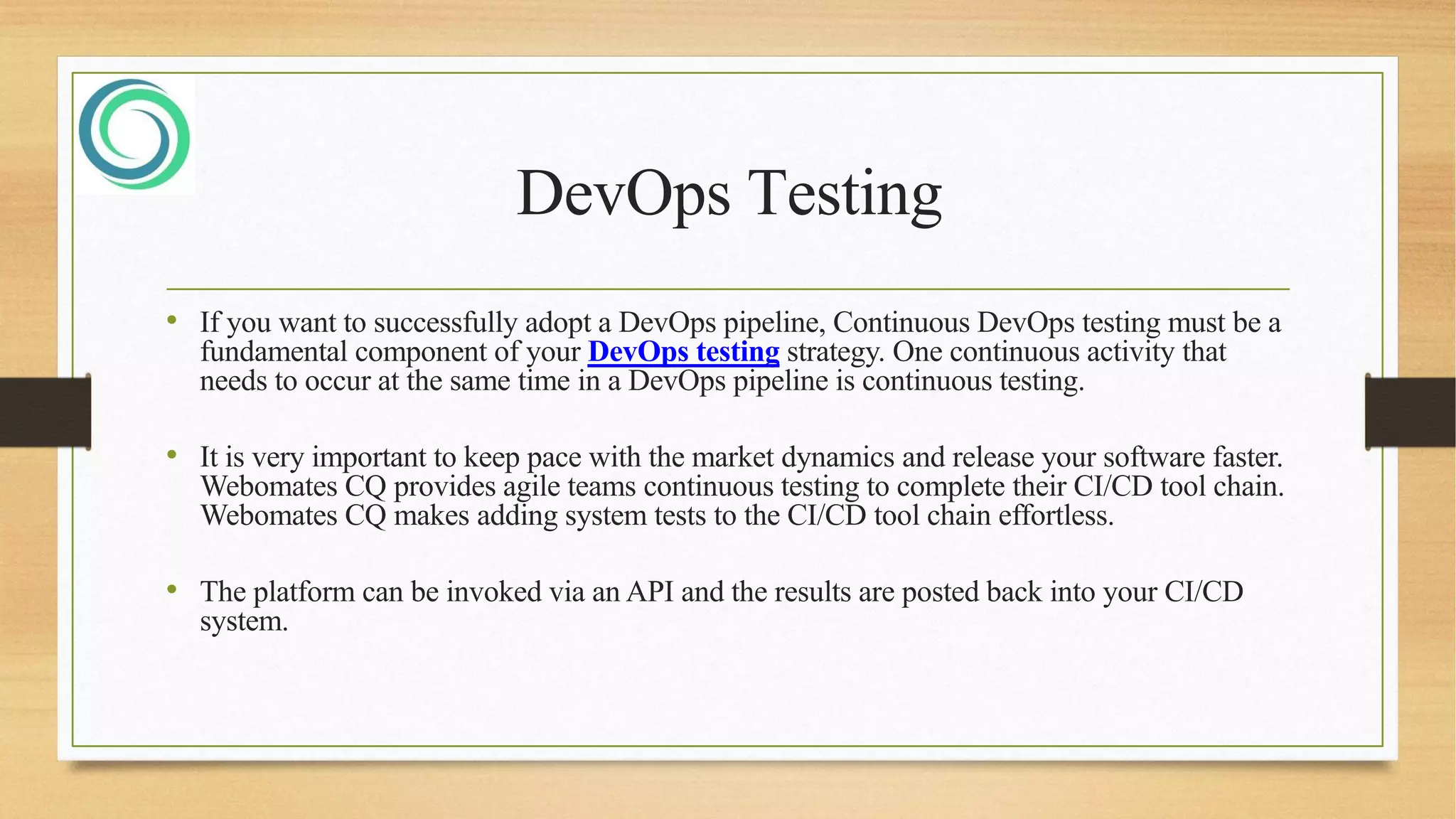 DevOps Testing | PPT