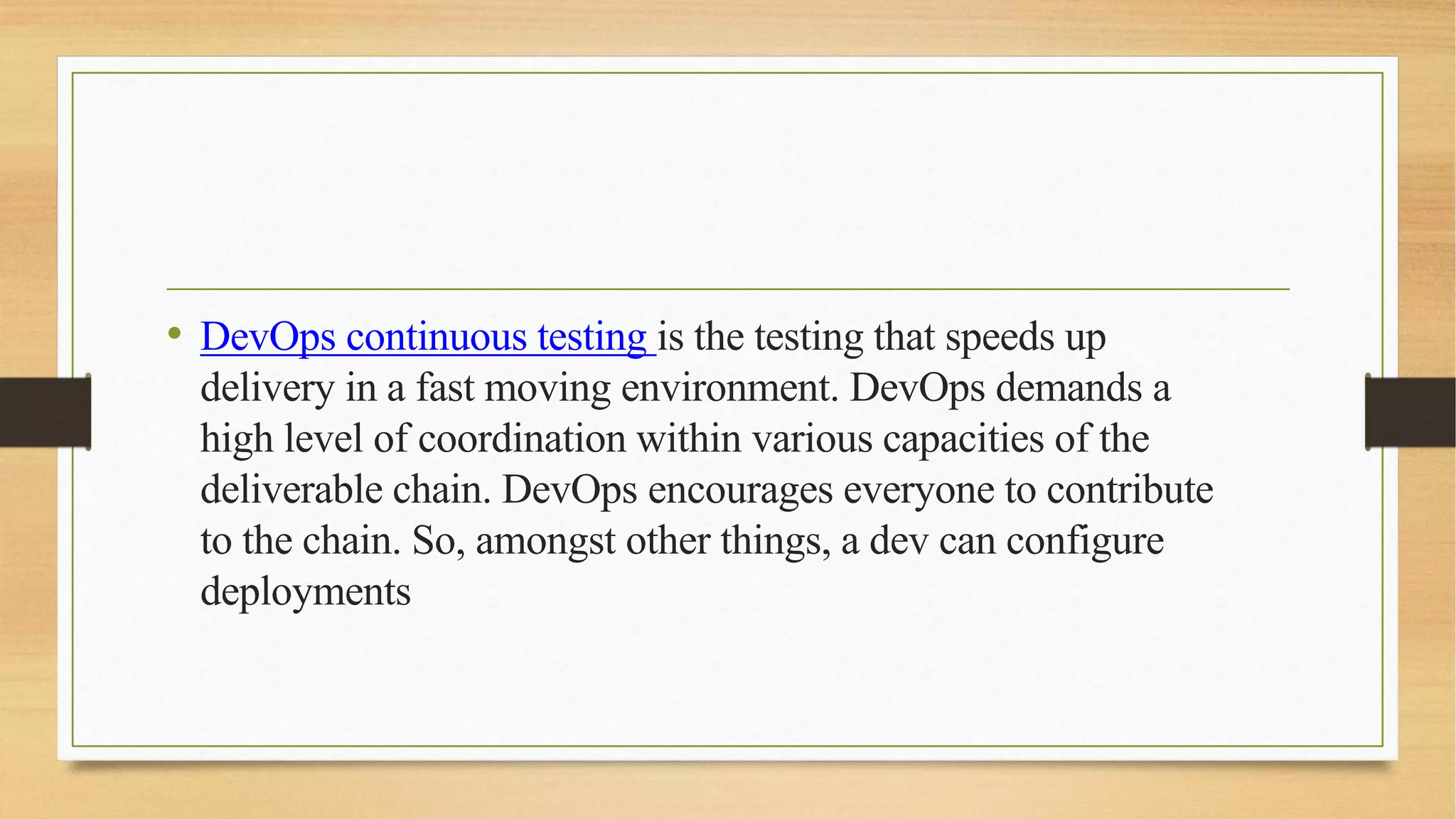 DevOps Testing | PPT