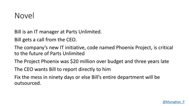 DevOps the phoenix project simulation | PPTX