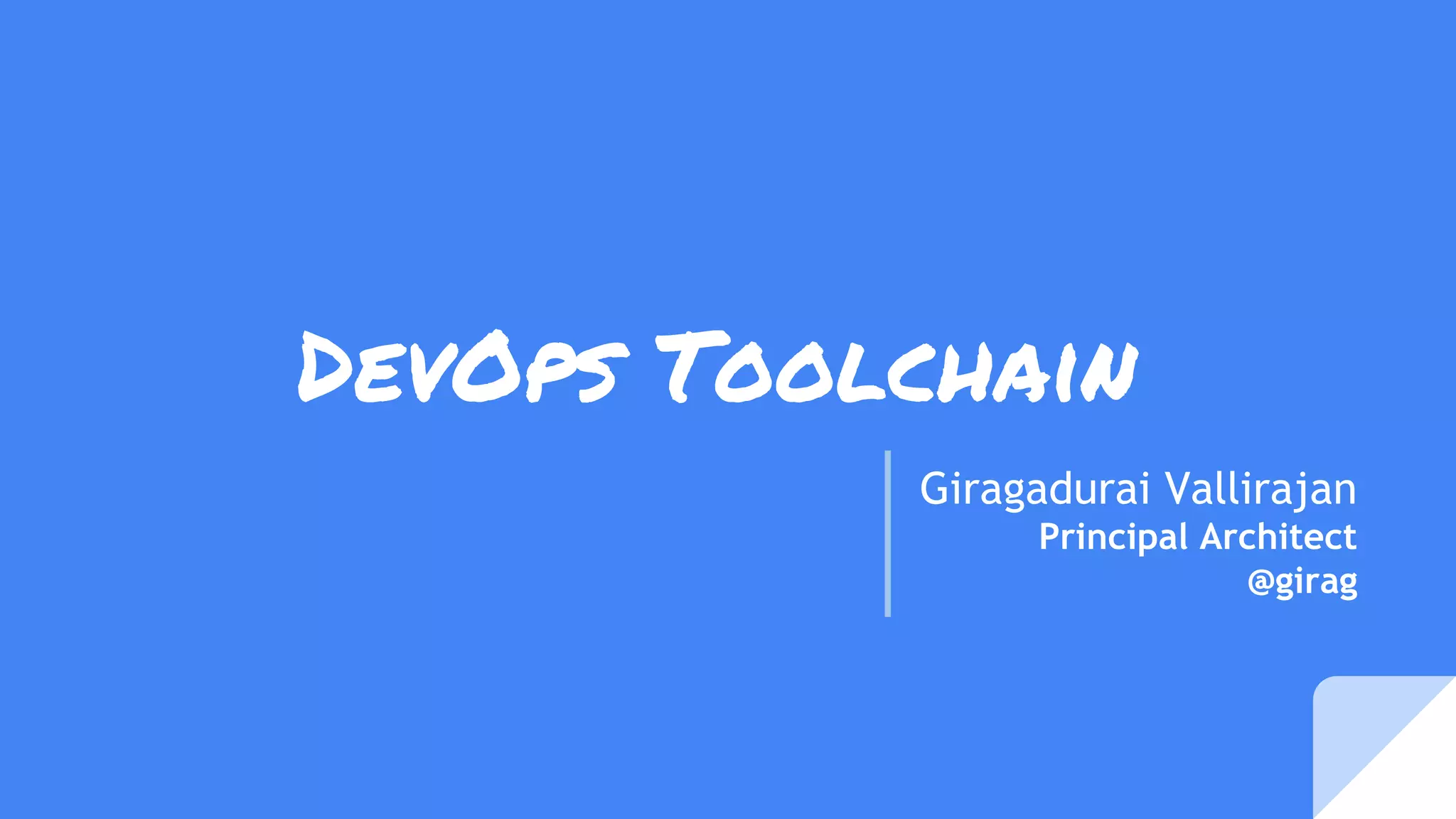 DevOps Toolchain v1.0 | PDF