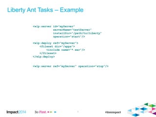 Dev ops tools and was liberty profile | PPT
