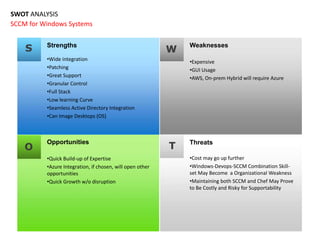 DEVOPS TOOLS SWOT ANALYSIS | PPTX