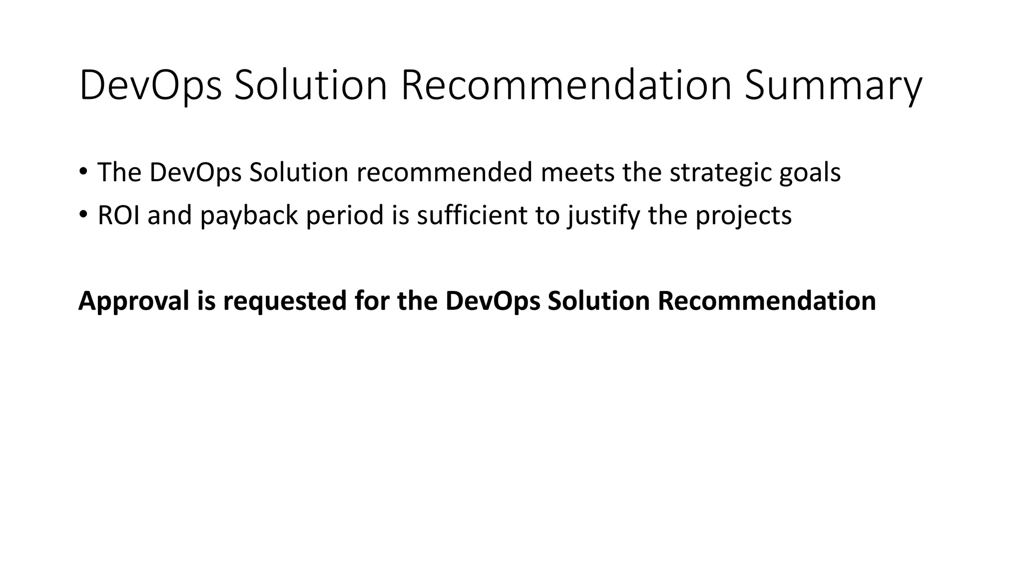 DevOps Transformation Solution Recommendation.pptx