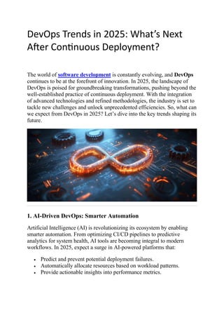 DevOps Trends in 2025:DevOps Trends in 2025: What’s Next After Continuous Deployment?.pdf