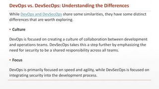 DevOps vs. DevSecOps: Understanding the Differences | PPT