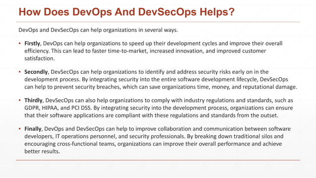 DevOps vs DevSecOps: Understanding the Differences and Why Security Matters | PPTX | Web ...