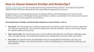 DevOps vs DevSecOps: How to Balance Speed and Security in Software Development | PPT