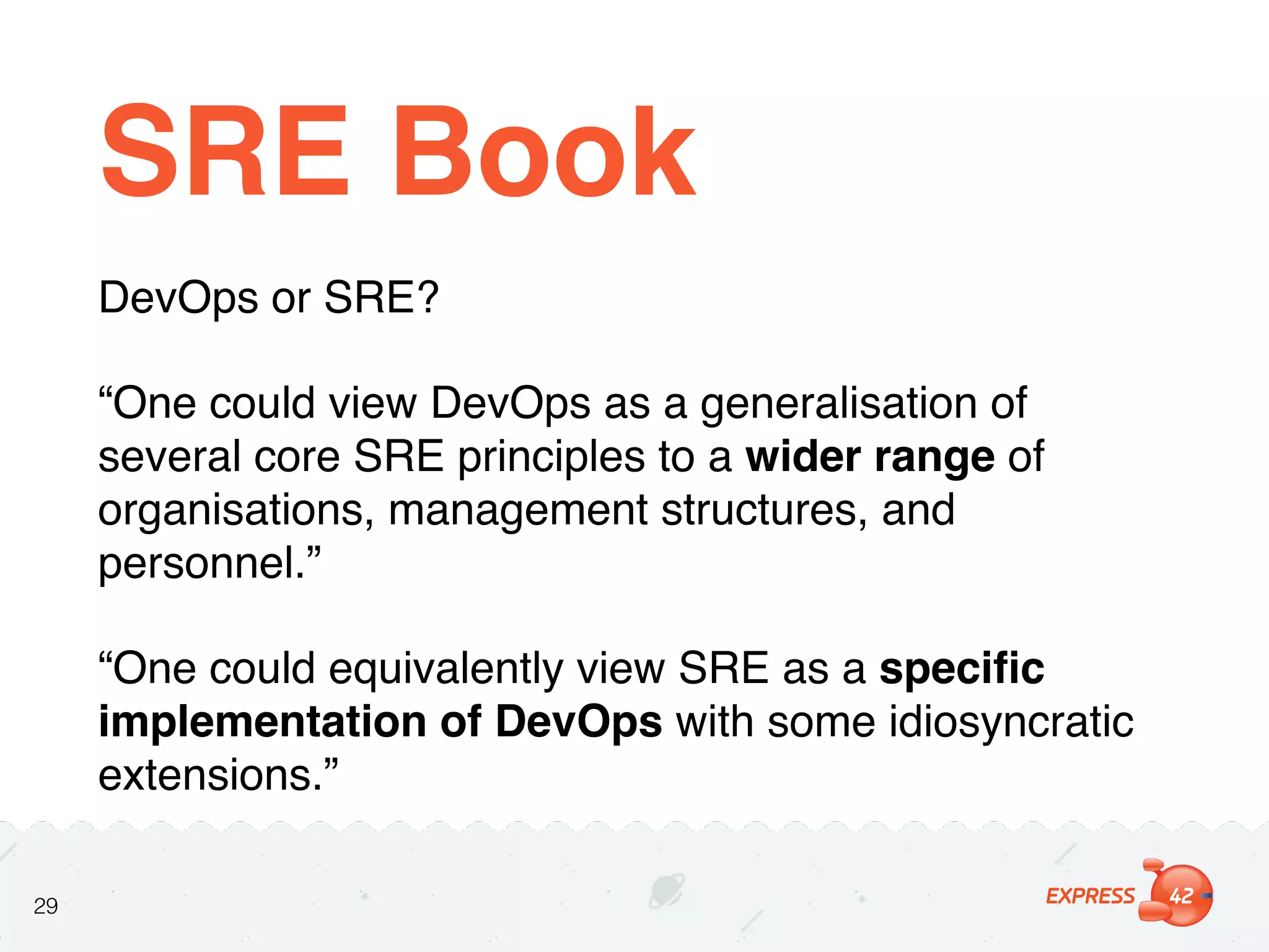 DevOps vs SRE | PPT