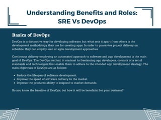 DevOps Vs SRE Major Differences That You Need To Know - Hidden Brains ...
