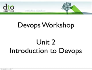 Devops workshop unit2 | PPT