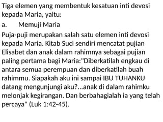 DEVOSI KEPADA BUNDA MARIA- Stepanus Sakakaddut, S.Pd