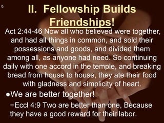 Devoted to Fellowship! | PPTX