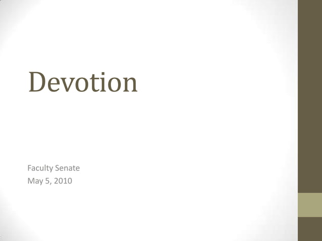 Devotion | PPT
